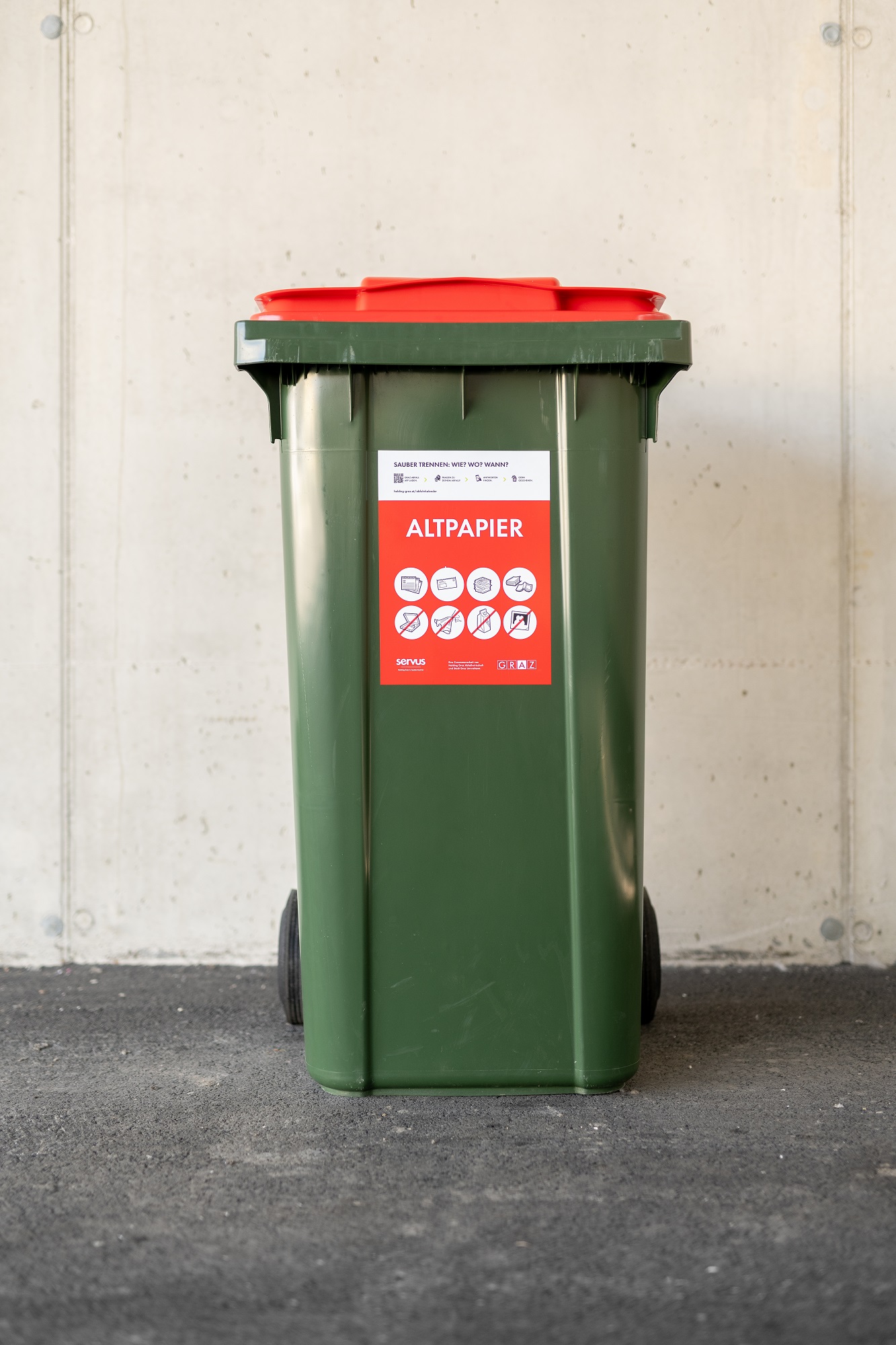 Altpapier - Papiermüll entsorgen - Altpapiersammlung- Holding Graz